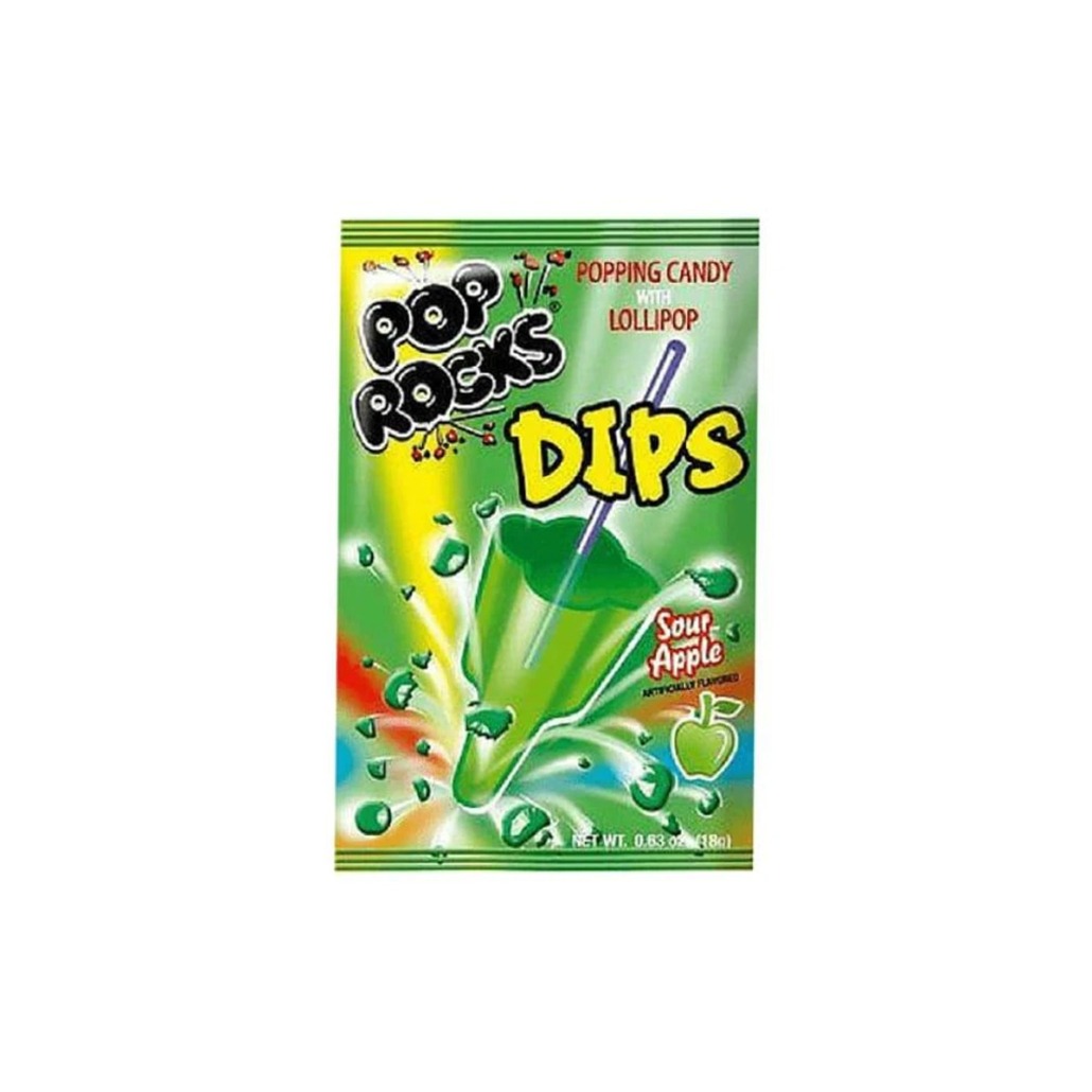 Pop Rocks Dips Sour Green Apple - Treatsbox.com