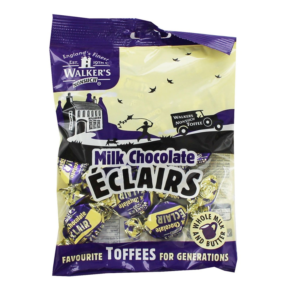Walker’s Chocolate Eclairs Toffee - Treatsbox.com